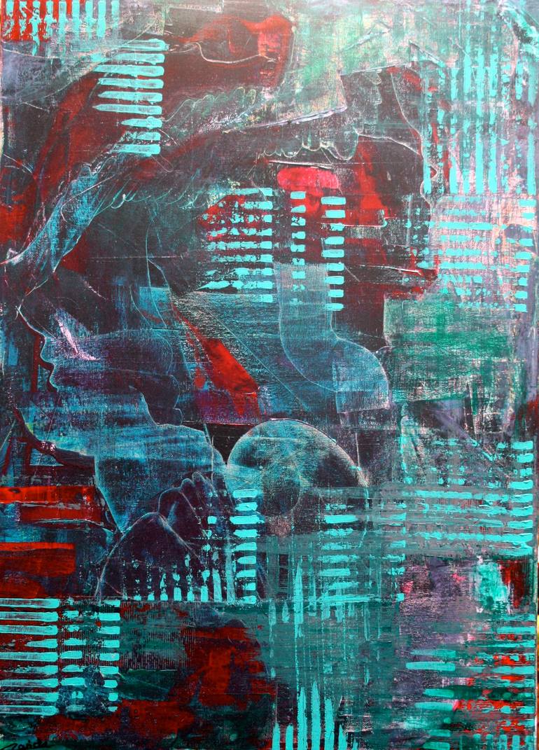 THE GRID Painting by Davida Gatti-Reis | Saatchi Art