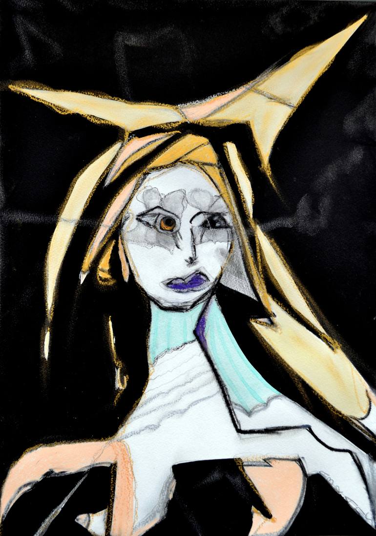 A nocturnal butterfly. Drawing by Silvana Abram | Saatchi Art