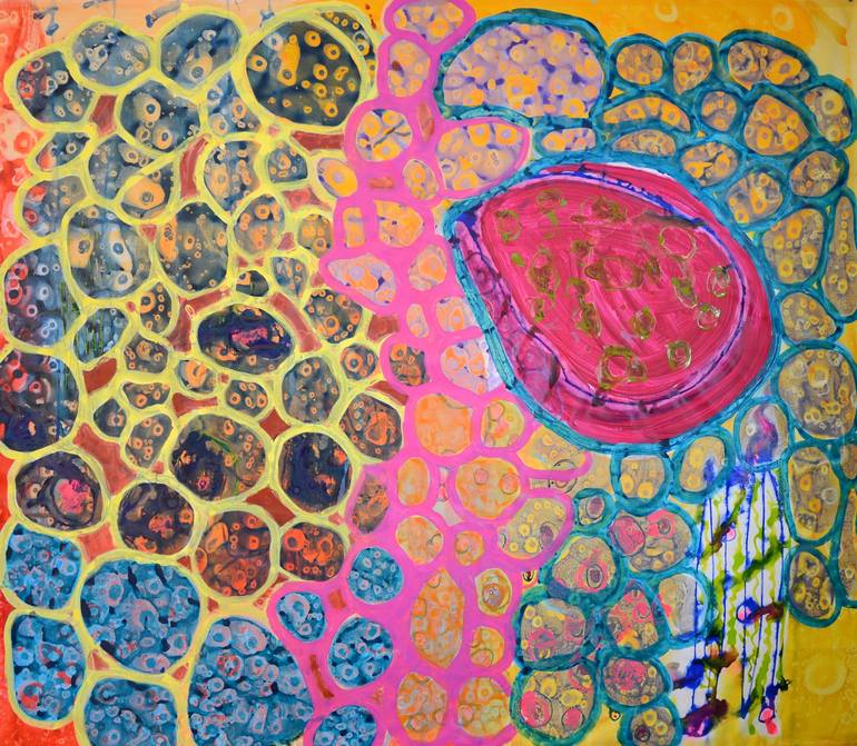 Shuffle Painting by Deborah Catton | Saatchi Art