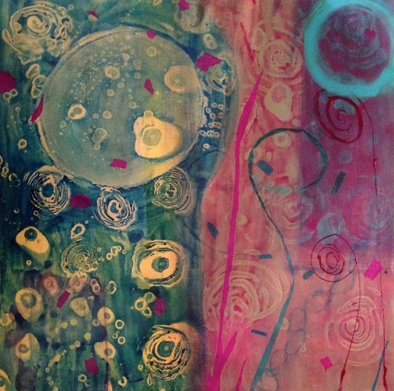 Blue Moon Painting by Deborah Catton | Saatchi Art