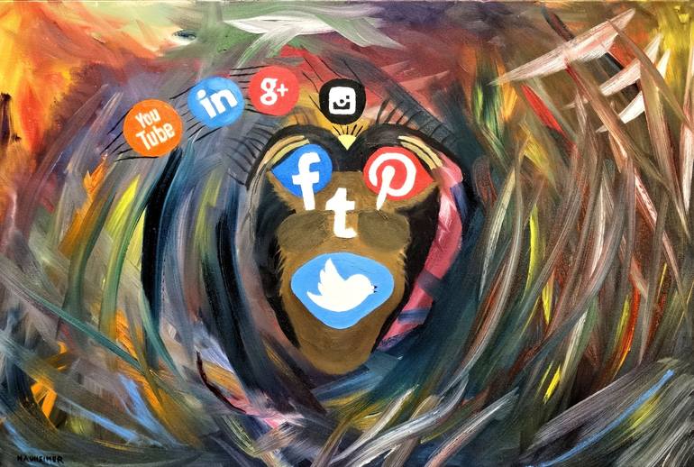 Social Media Painting by Vinnie Nauheimer | Saatchi Art