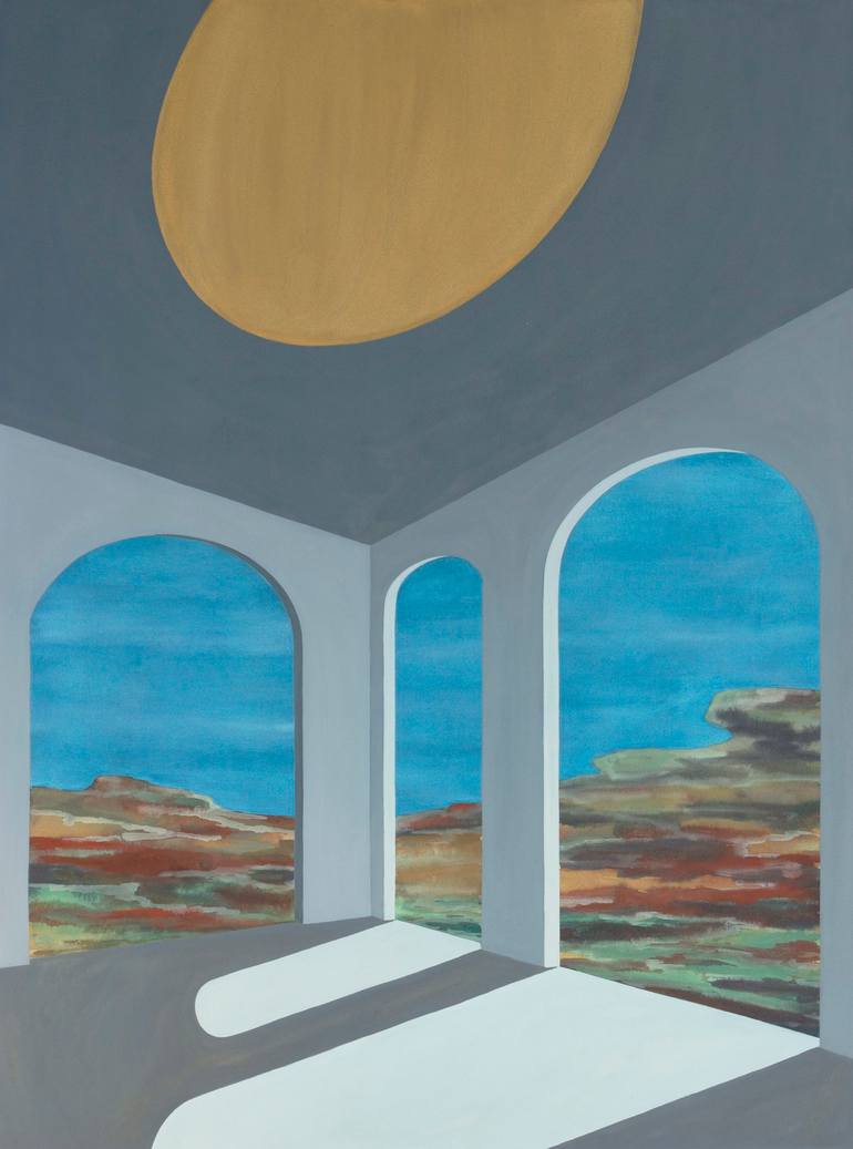 Celestial Confinement: Paris (Architected Landscape 51) Painting by ...