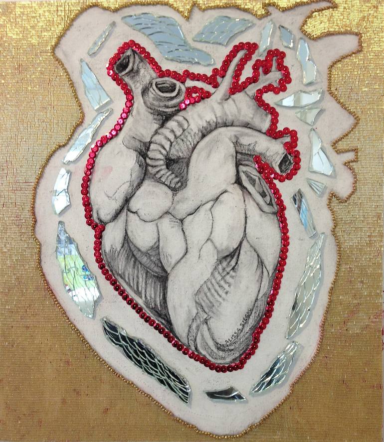 Shatter Heart Drawing by Alissa Siegal | Saatchi Art