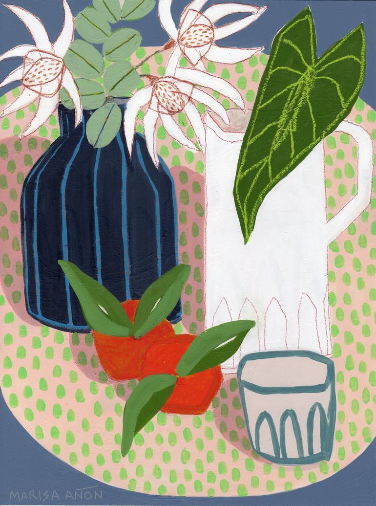Summer Table II Painting by Marisa Añon | Saatchi Art