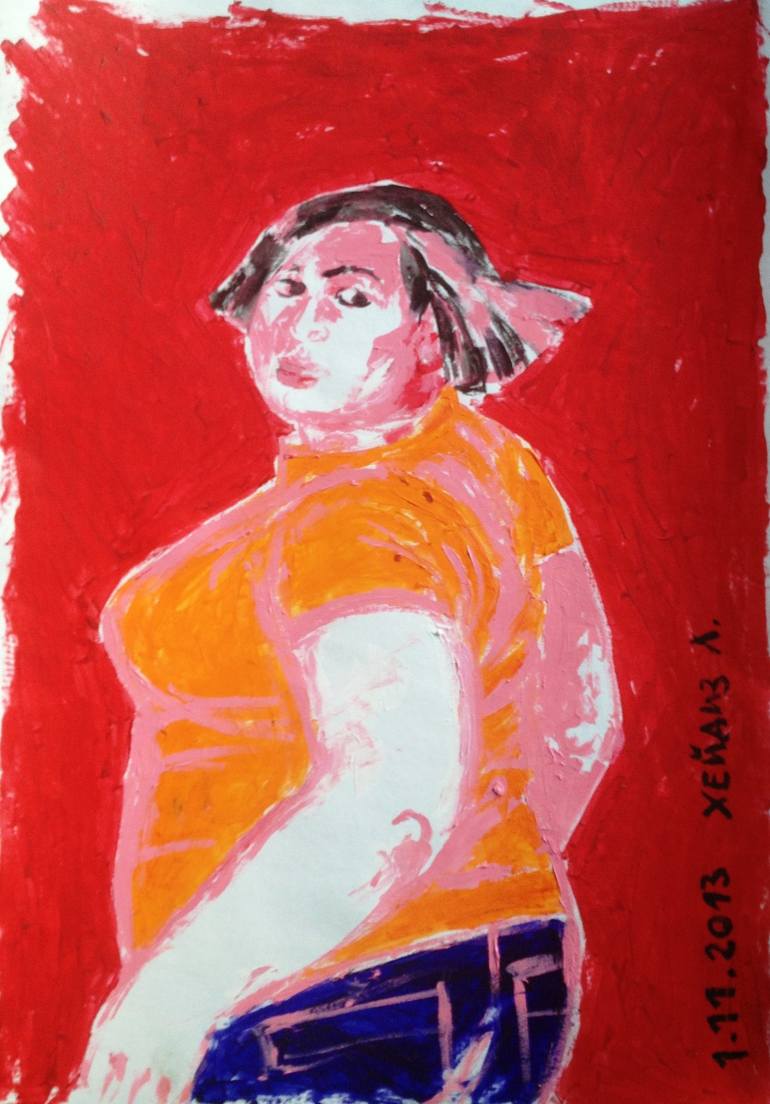 plus size girl Painting by Fiat Lux | Saatchi Art