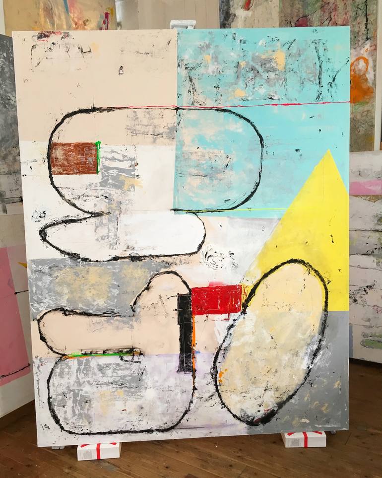 white painting 73 Painting by Rk Polak | Saatchi Art