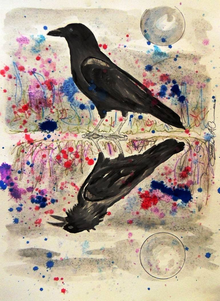 Jack Crow Painting by Rachel Cross | Saatchi Art