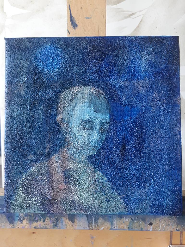 Blue boy Painting by Katarzyna Litwin | Saatchi Art