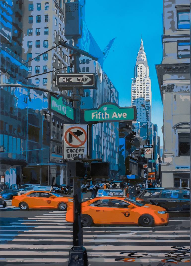 Fifth Avenue Painting by Marco Barberio | Saatchi Art