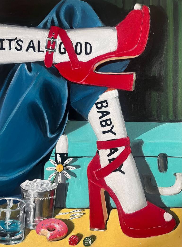 It’s all good baby baby Painting by Maria Folger | Saatchi Art