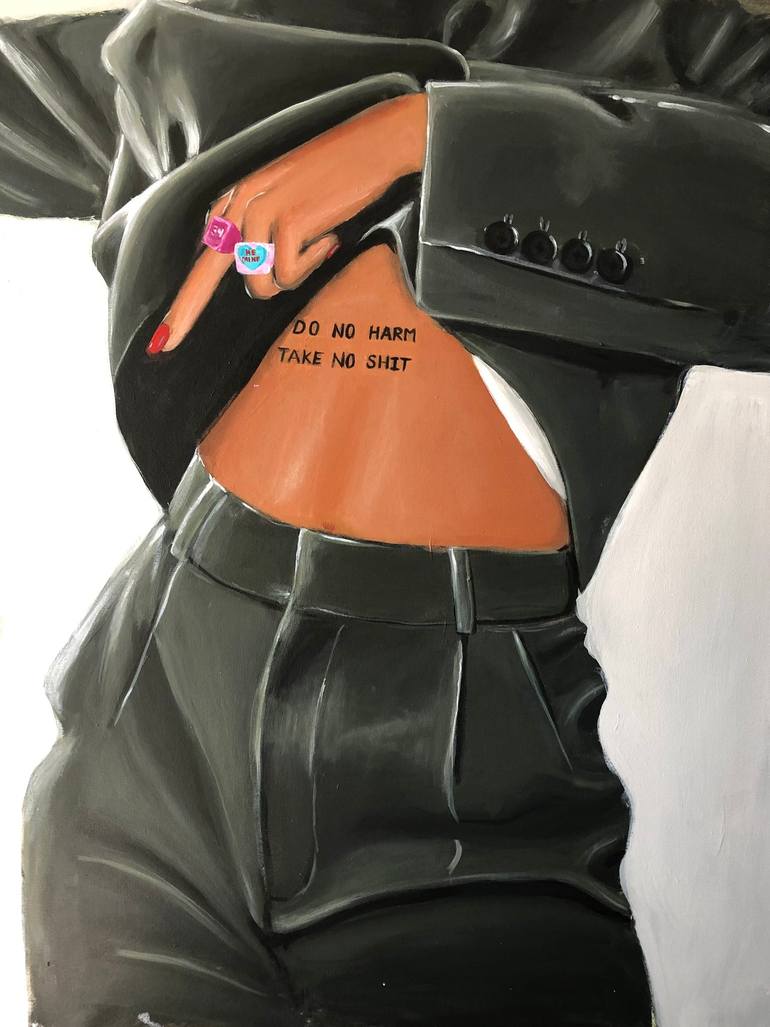 Do no harm take no sh!t 5 Painting by Maria Folger | Saatchi Art