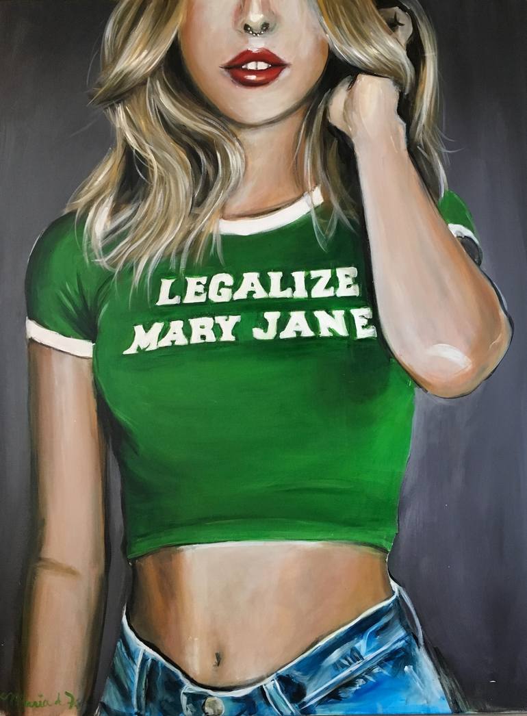 Mary Jane Painting by Maria Folger | Saatchi Art