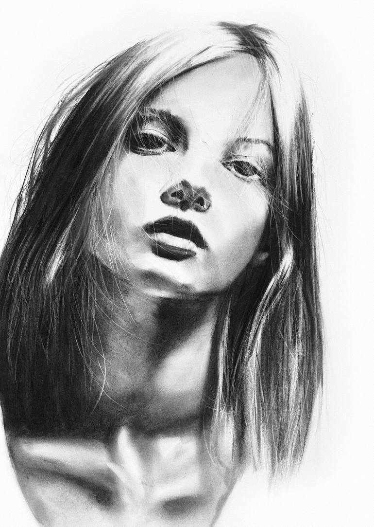 Mara Drawing by Denny Stoekenbroek | Saatchi Art