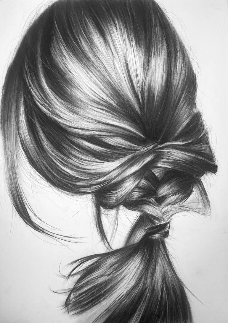 messy hair Drawing by Denny Stoekenbroek | Saatchi Art