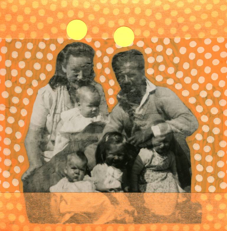 Fading Family Collage by Naomi Vona | Saatchi Art