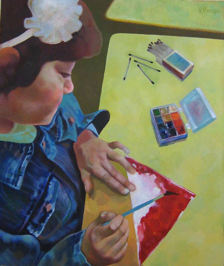 The Little Match Girl Painting by Valentin Neacsu | Saatchi Art