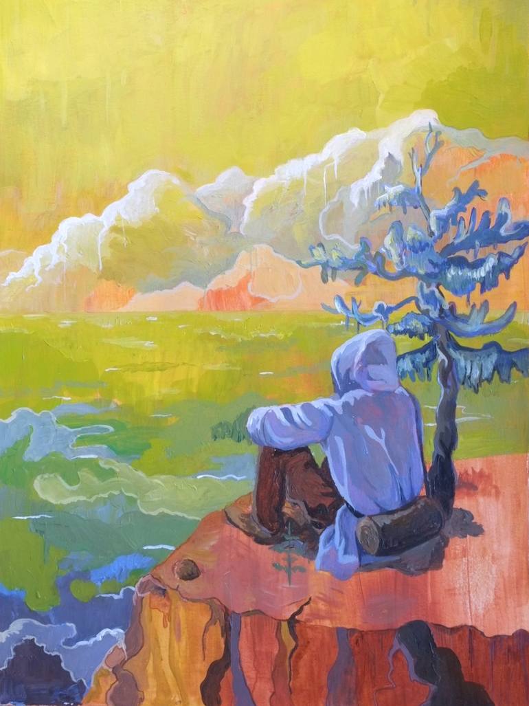 Lake View Painting by Michael Ehrhardt | Saatchi Art