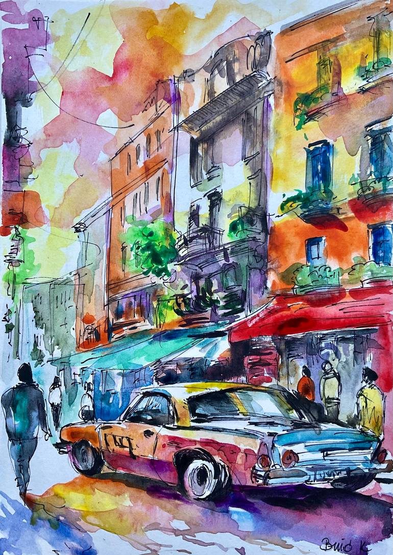 A good car Painting by Konrad Biro | Saatchi Art