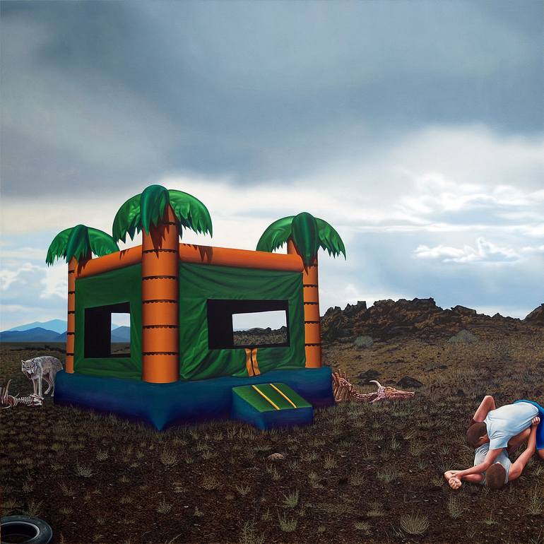 Oasis Painting by Dan Lydersen | Saatchi Art