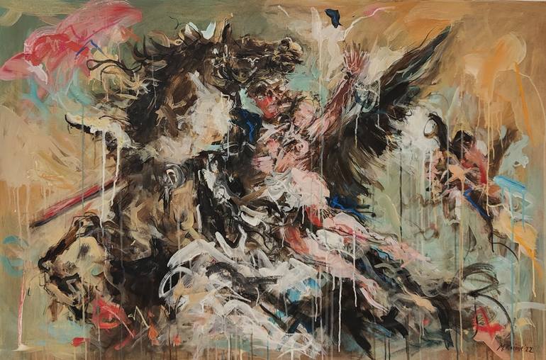 Pegasus Painting by Mandy Racine | Saatchi Art