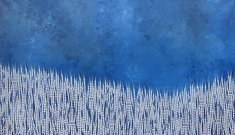 I Loved You in The Silence of Blue Painting by Stephen Rowe | Saatchi Art