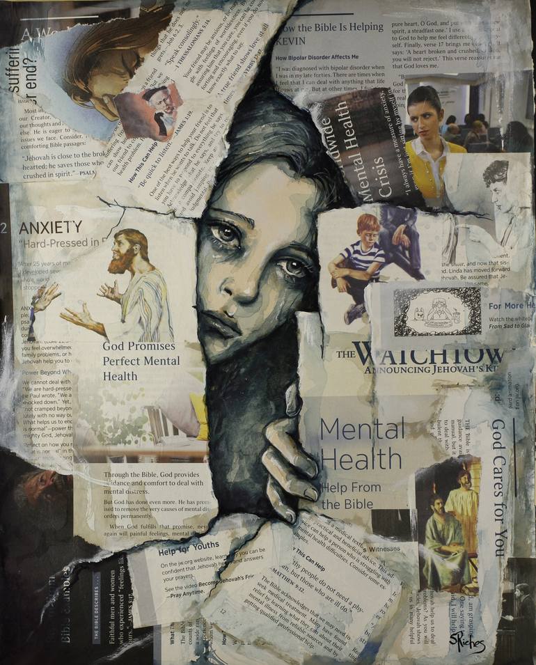 God Cares For You Collage by Sara Riches | Saatchi Art