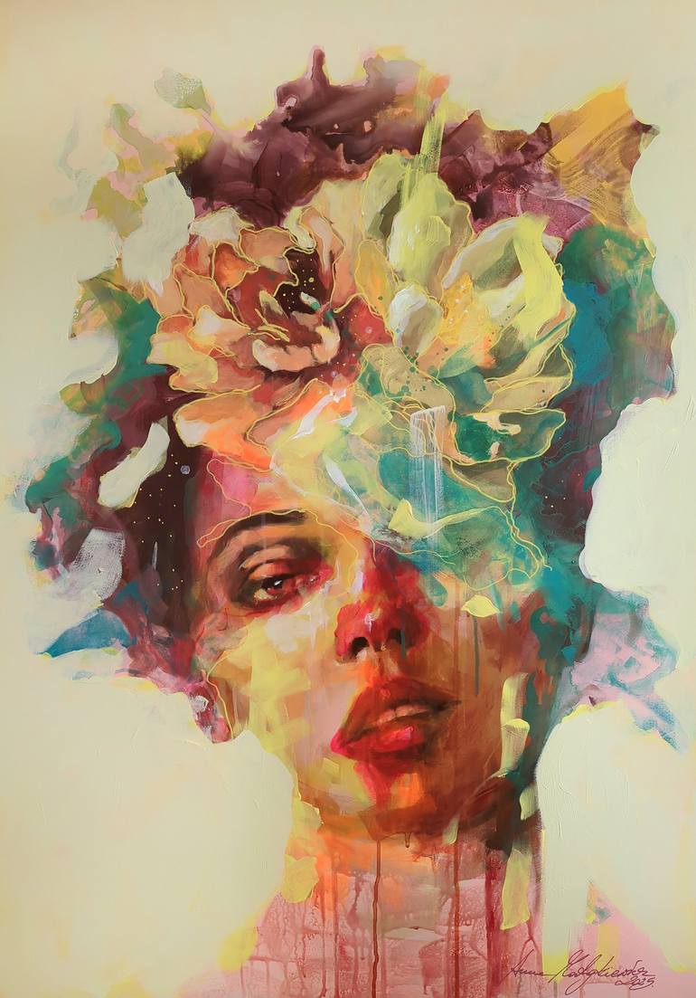 Ethereal Passion Painting by Anna Matykiewicz | Saatchi Art