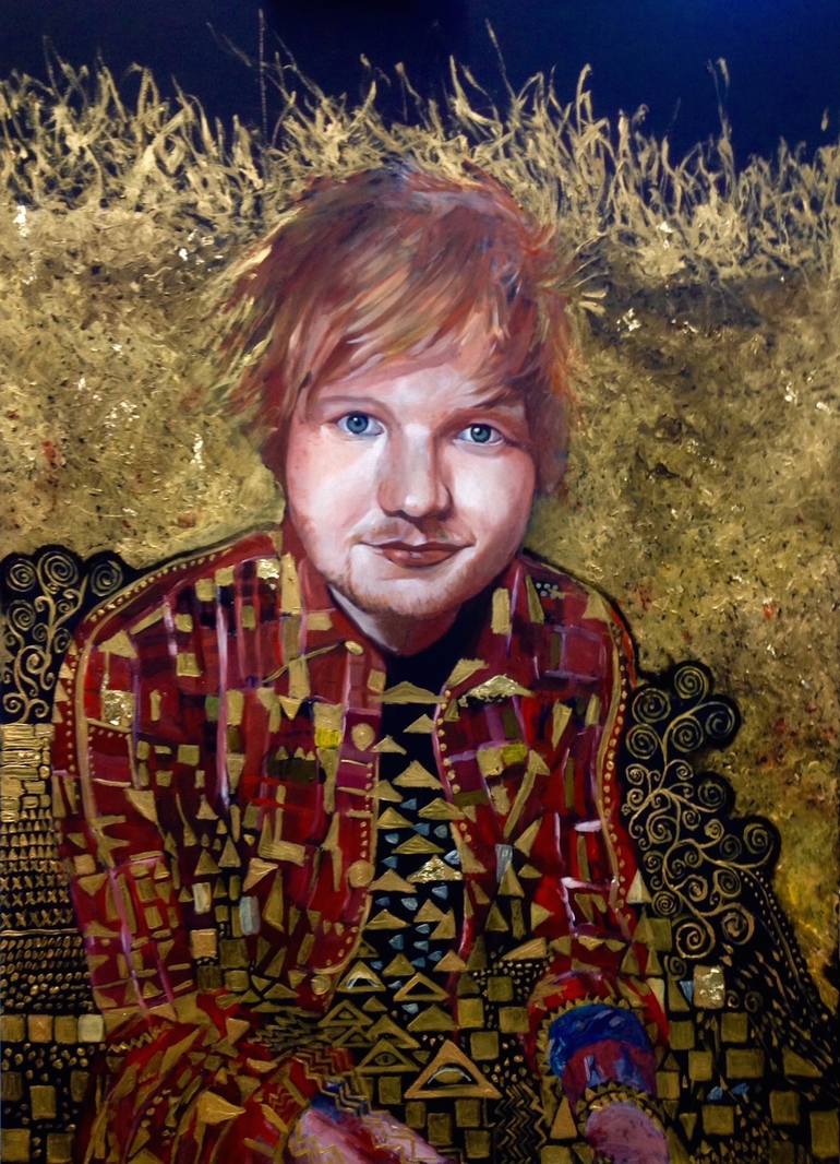 AFIRE - Ed Sheeran Painting by James Wilkinson | Saatchi Art