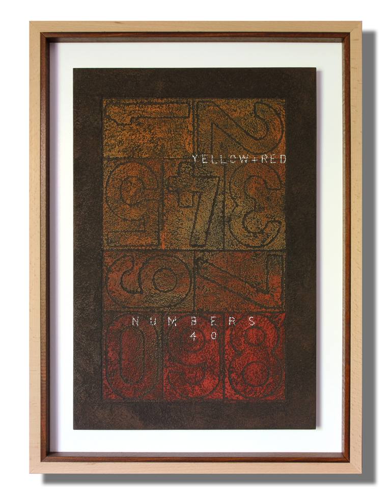 NUMBERS 40 Painting by Francesco Alpigiano | Saatchi Art