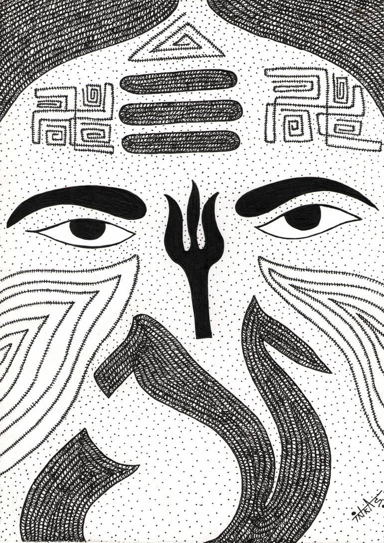 Sumukha-55 Drawing by Inkas Arts | Saatchi Art