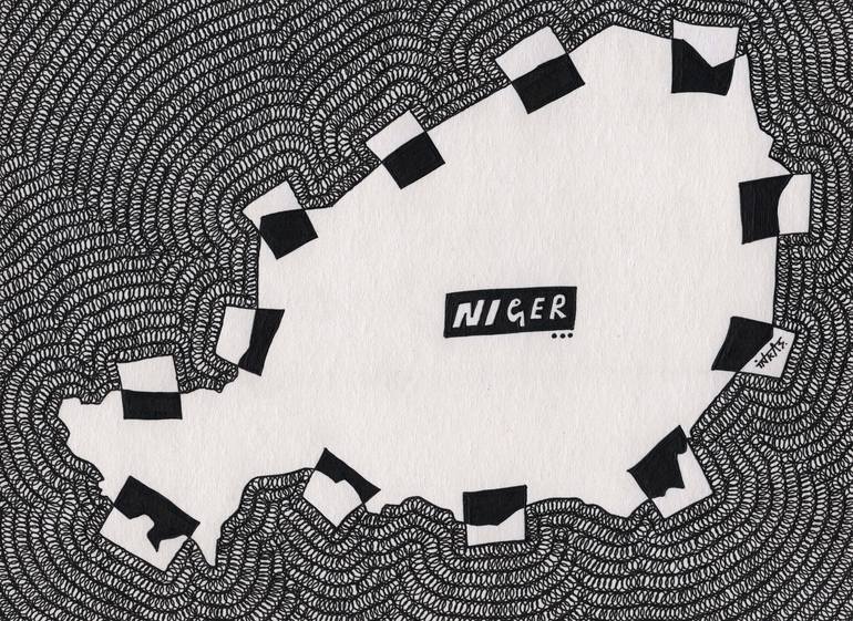 We are one- Niger Drawing by Inkas Arts | Saatchi Art