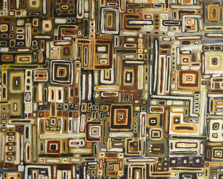 Buildings Painting by Toby Hazel | Saatchi Art