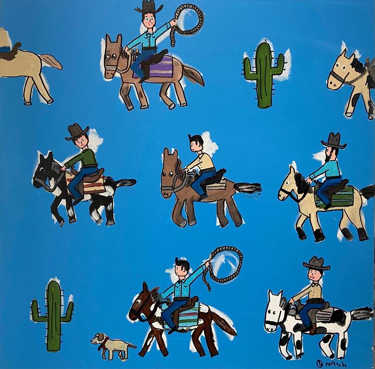 Giddy up Pardner Painting by Brian Nash | Saatchi Art