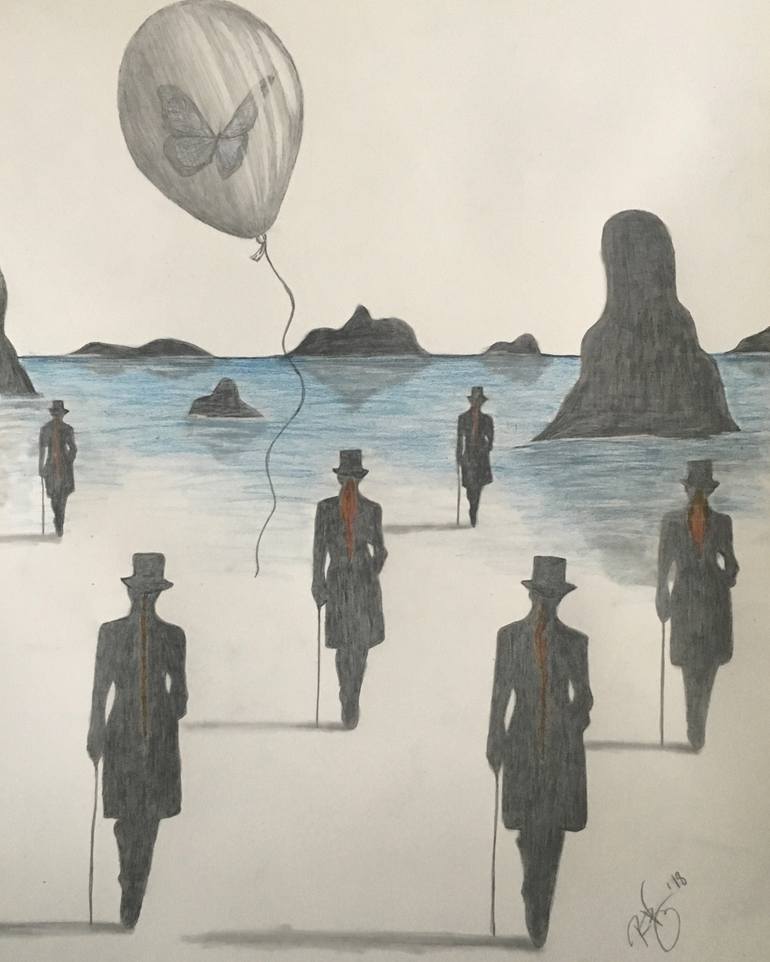 Deja Vu Drawing by Ruthy Valdez | Saatchi Art