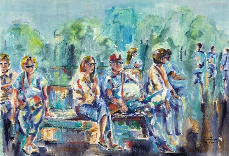 Observing Painting by Grady Tomlinson Zeeman | Saatchi Art