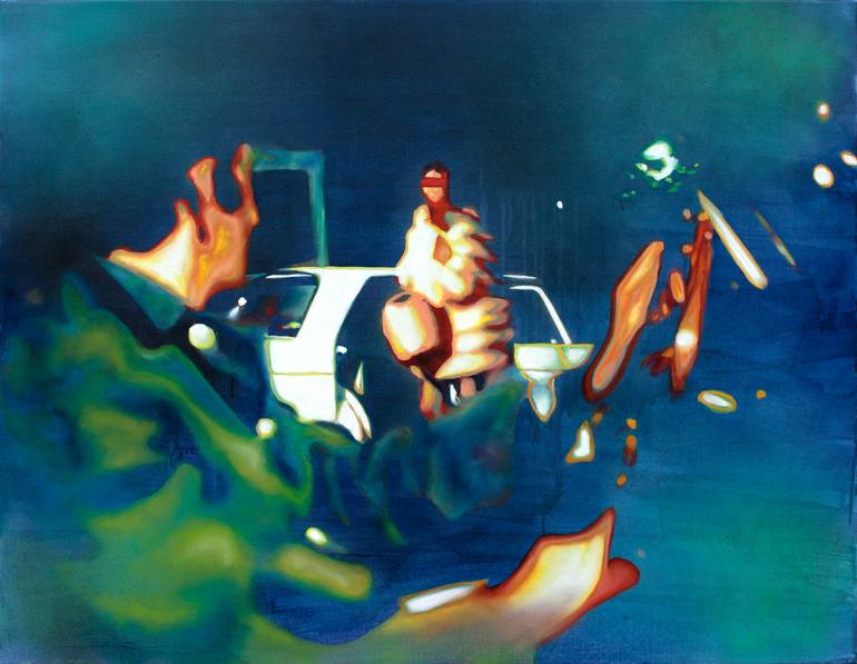 Effervescence (Rose Colored Glasses) N°1 Painting by Adrienne Egger ...