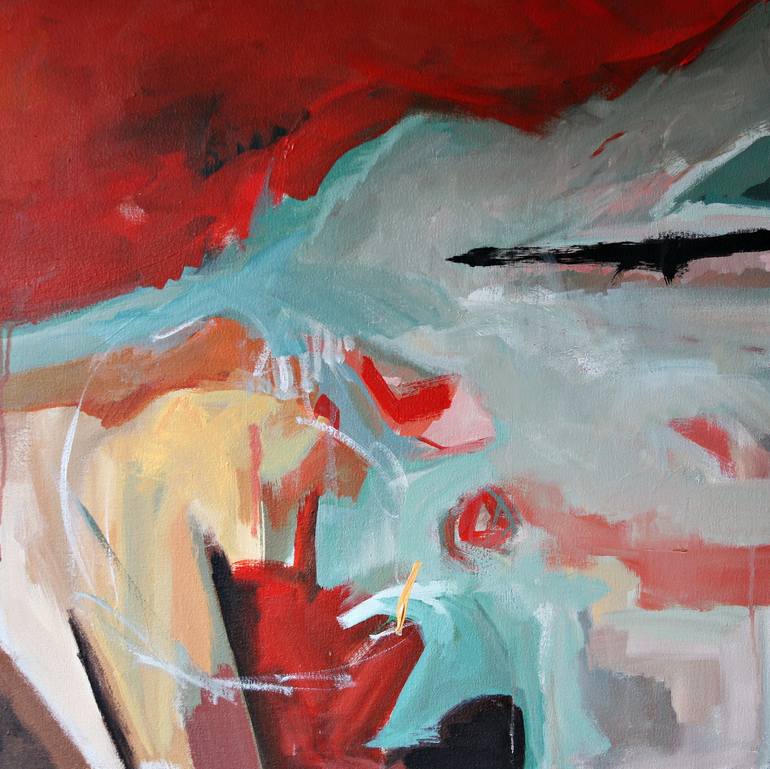 Swimming with Piranhas Painting by Tabitha Wilson | Saatchi Art