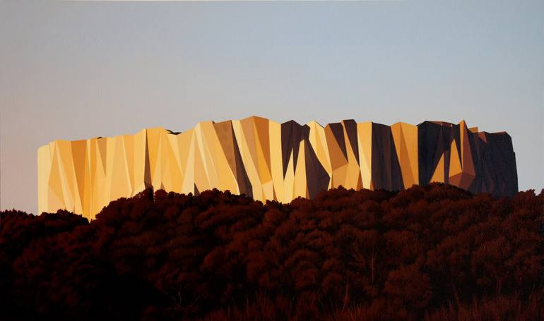 Polygon Window Painting by James Moore | Saatchi Art