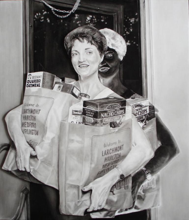 Mother's Helper Painting by David Lyle | Saatchi Art