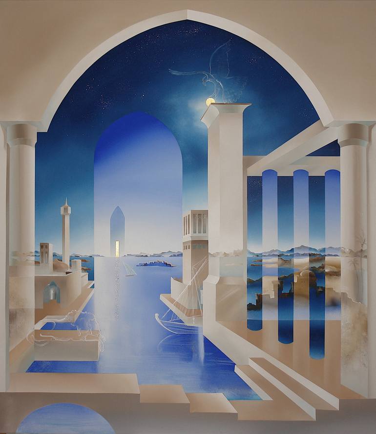 Creek - Falcon's Flight Painting by Claudio Viscardi | Saatchi Art