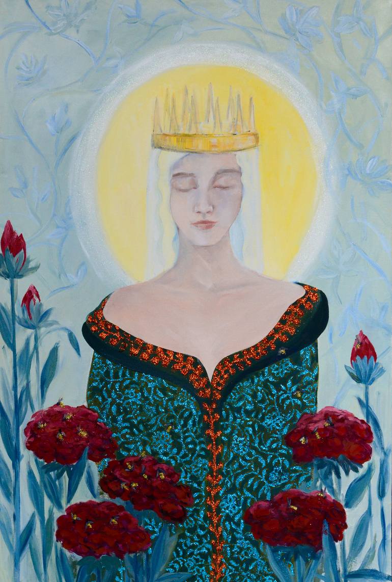 Bee Queen Painting by Johanna Furst | Saatchi Art