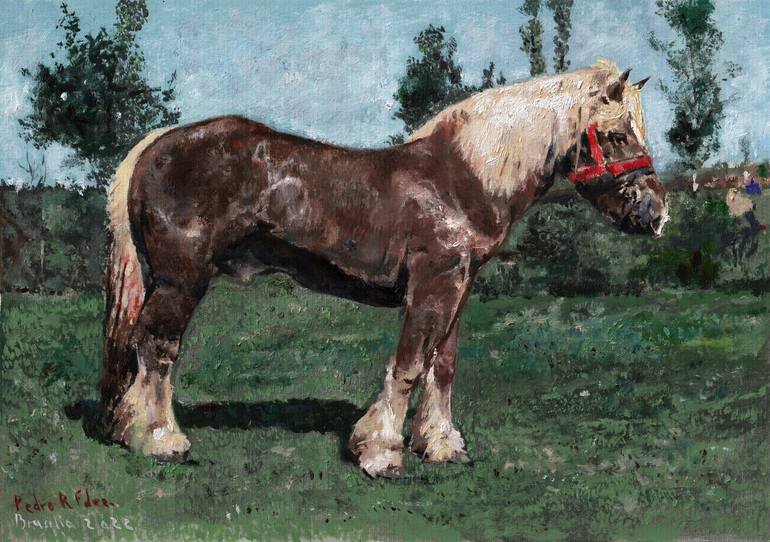 Percheron Painting by Pedro Rodriguez Fernandez | Saatchi Art