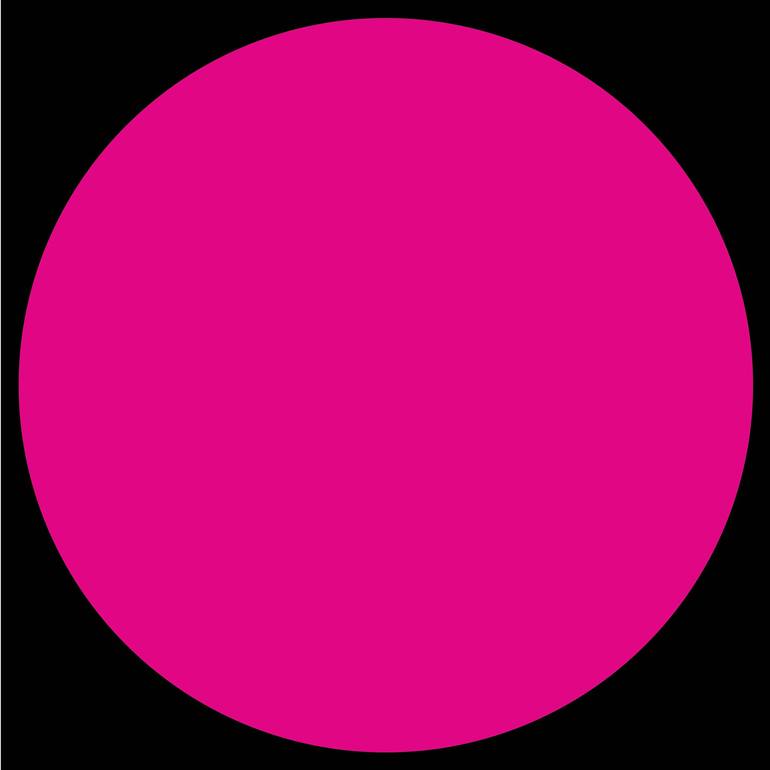 Fuchsia dot #01 - Homage to the Circle Sculpture by Alessandro Nesci ...