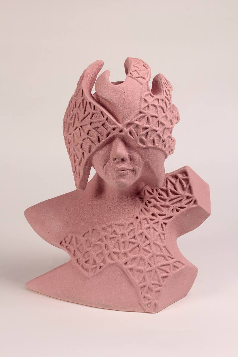 The girl with flying eyes Sculpture by Petek Karabulut | Saatchi Art