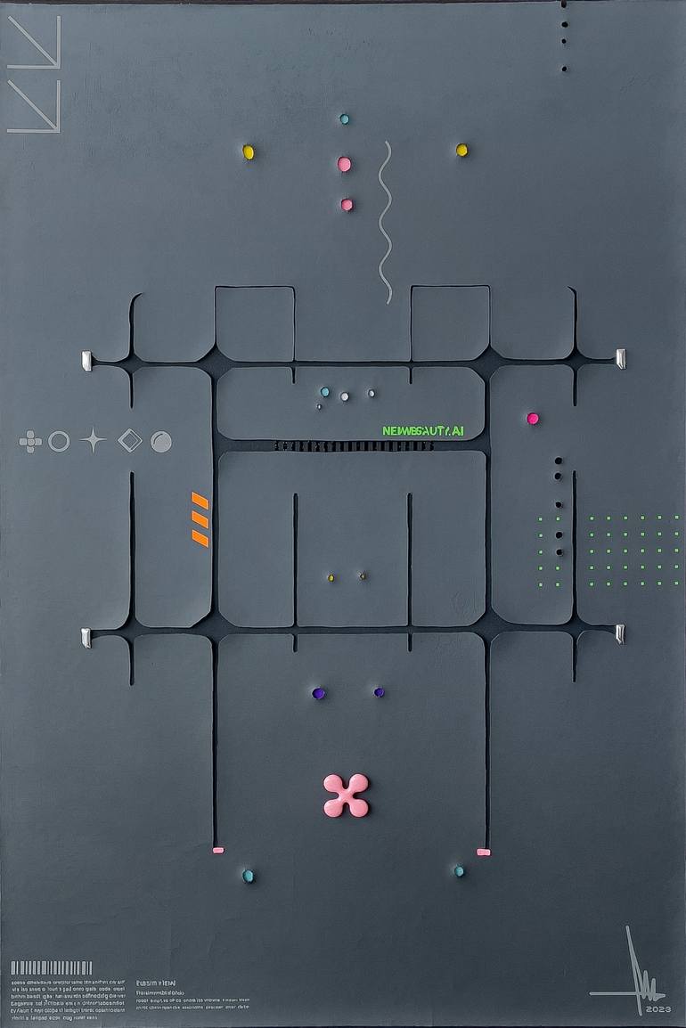 Autosculpt Equitron Painting by Daniil Alikov | Saatchi Art