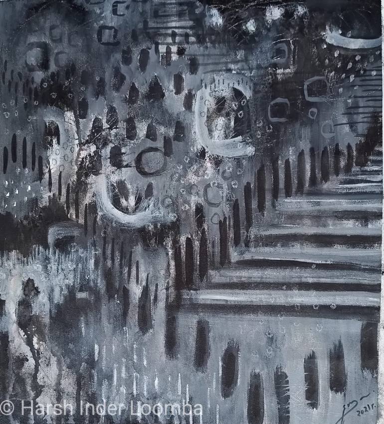 Time Does Not Exist lll (Chaos) Painting by Harsh Loomba | Saatchi Art