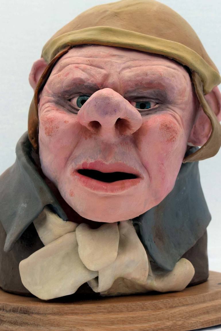 'Brandon' Character Head Sculpture by Graham Hough | Saatchi Art