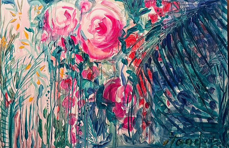 Late Flowets Painting by Iulia Toader | Saatchi Art