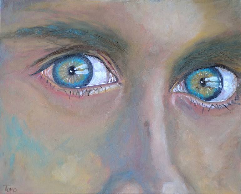 Eyes Painting by Peter Thomson | Saatchi Art