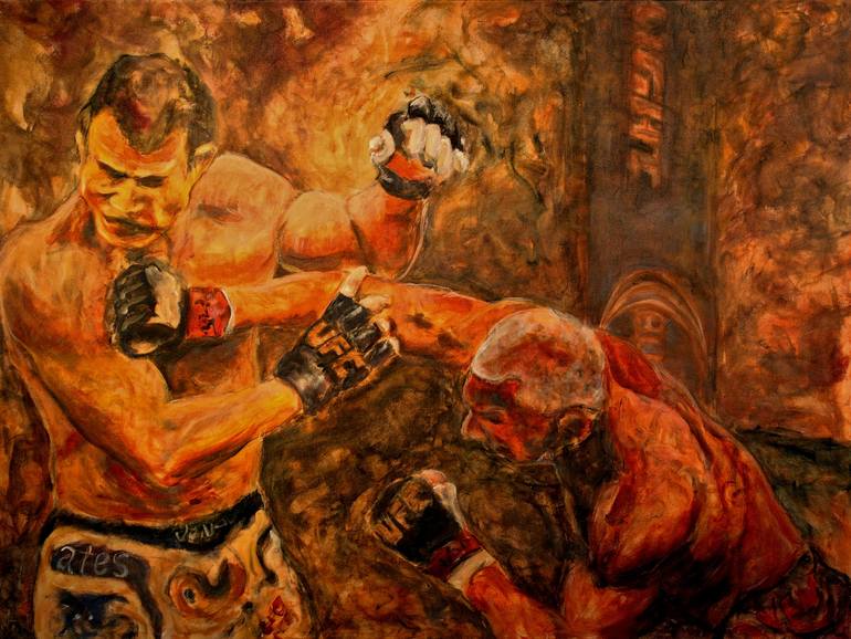 UFC Painting by Mike Halem | Saatchi Art
